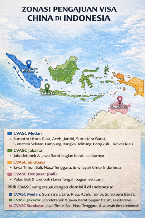 Update Visa China Februari 2026 untuk WNI: Sistem Zonasi Ketat, Bebas ...